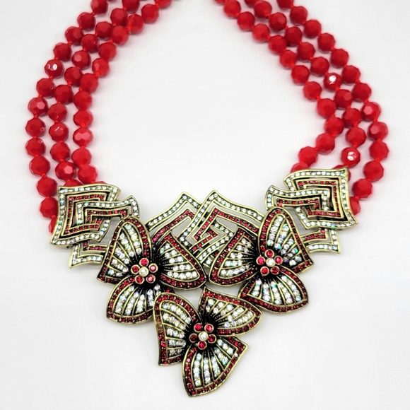 Heidi Daus | Jewelry | Heidi Daus Christmas Statement Necklace With ...